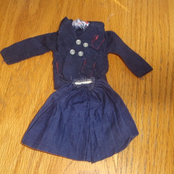 Barbie | Toys | Barbie Doll Clothes Blue Jacket Skirt Outfit | Poshmark